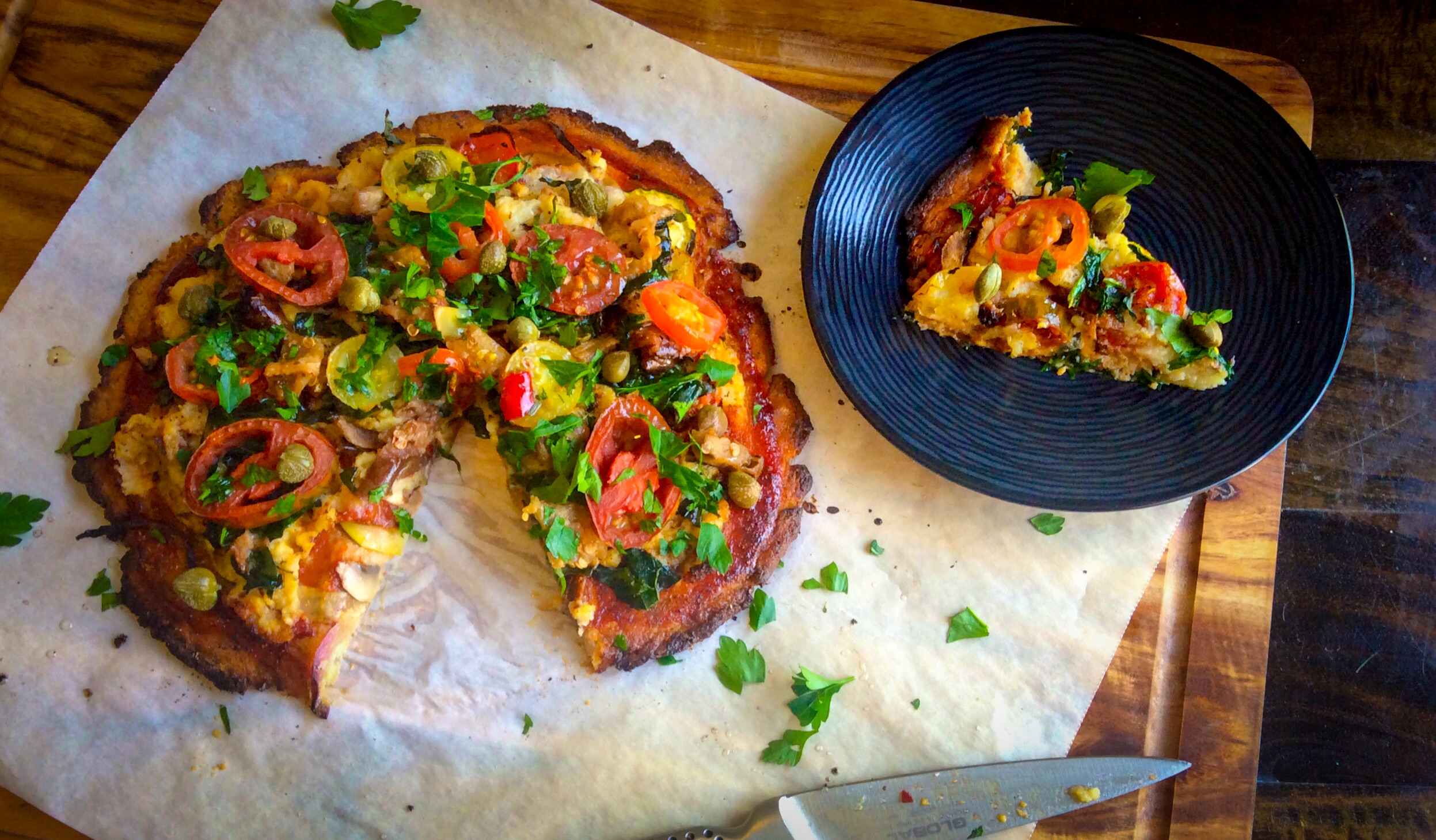 Pizza ! Vegan, Egg free, veggies only, very scrummy - Opti Cook